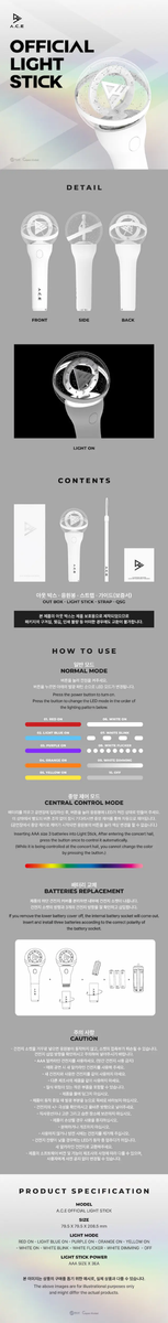 A.C.E Official Light Stick Ver.2 – Hello Hallyu Kpop & Drama Shop