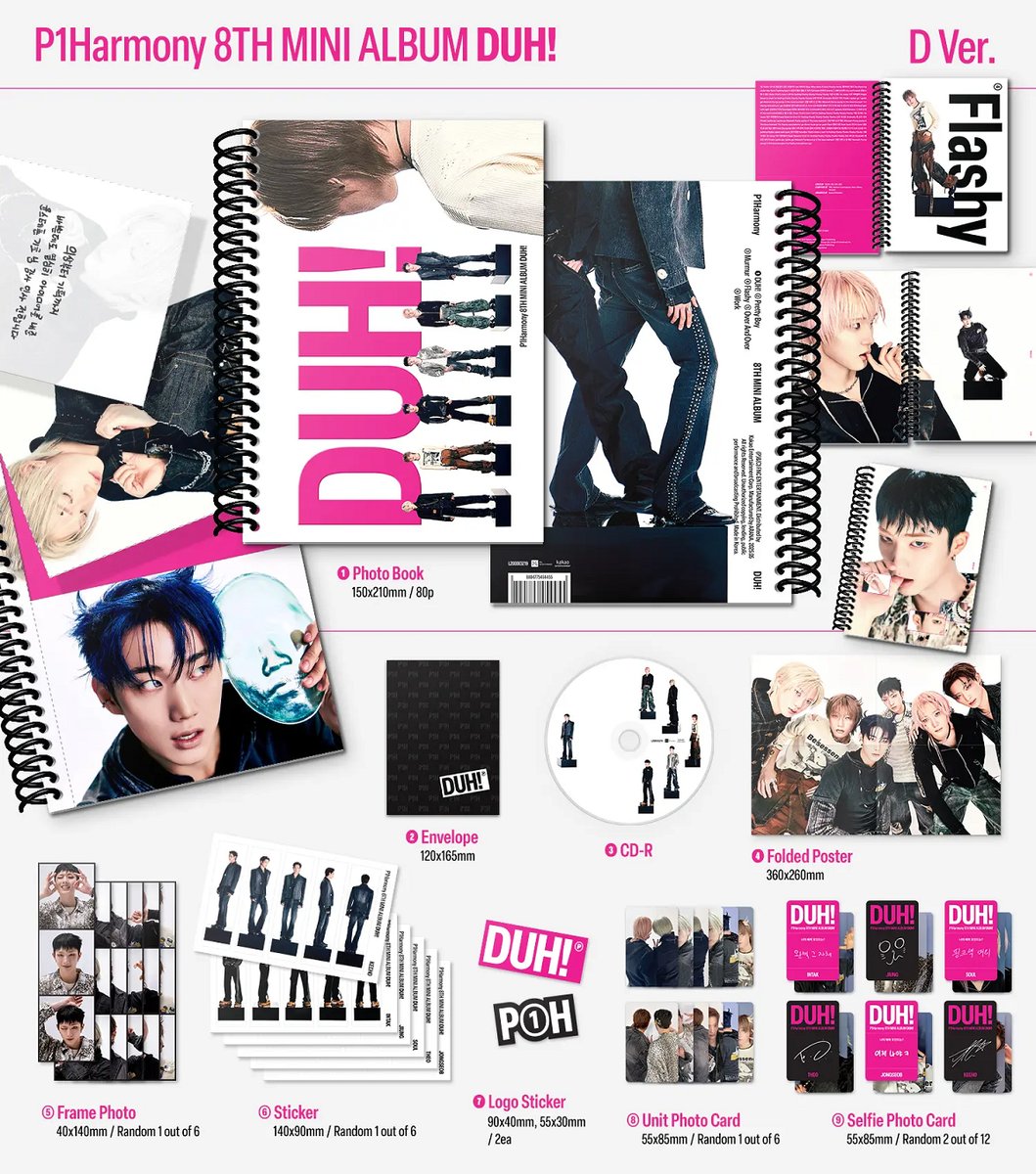 P1Harmony 8th Mini Album - DUH! – Hello Hallyu Kpop & Drama Shop